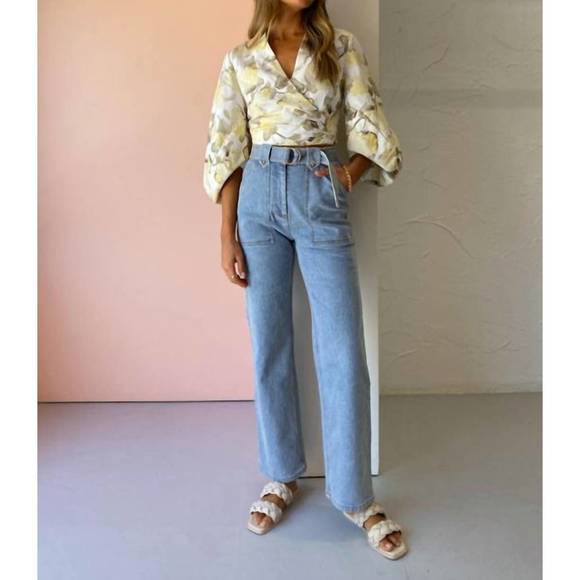 Acler | Jeans | New Acler Bancroft Jean In Vintage Blue | Poshmark